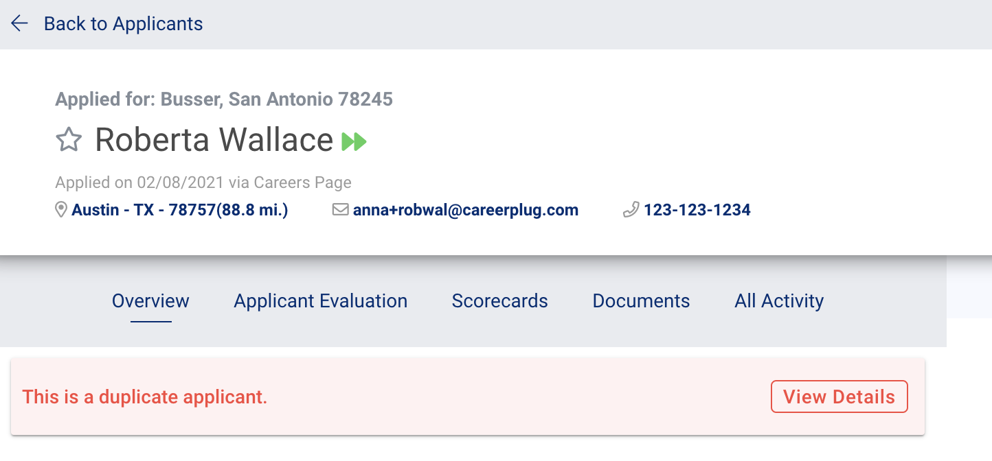 Managing duplicate applications